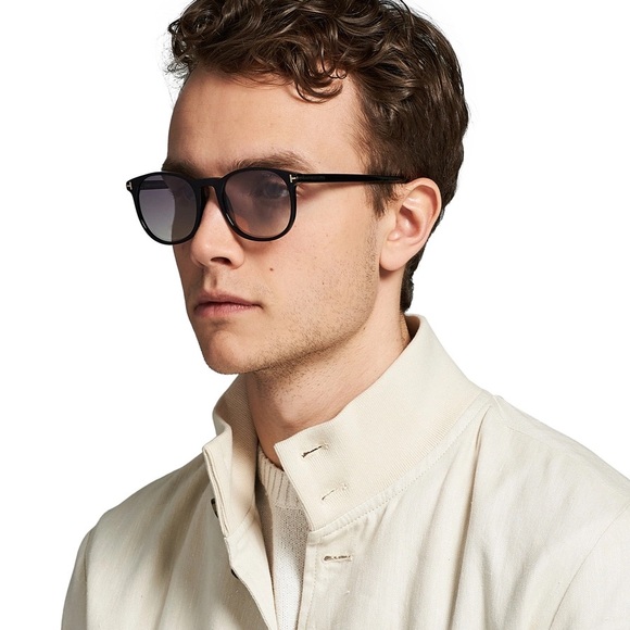Tom Ford | Accessories | Tom Ford Ansel Black Brown Silver Mirrored ...